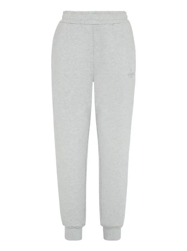 Fendi Logo Embroidered Track Trousers - Grey
