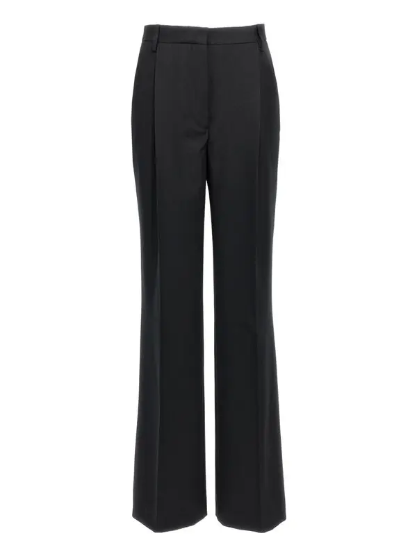 Dries Van Noten Pleated Wide-leg Trousers - Black
