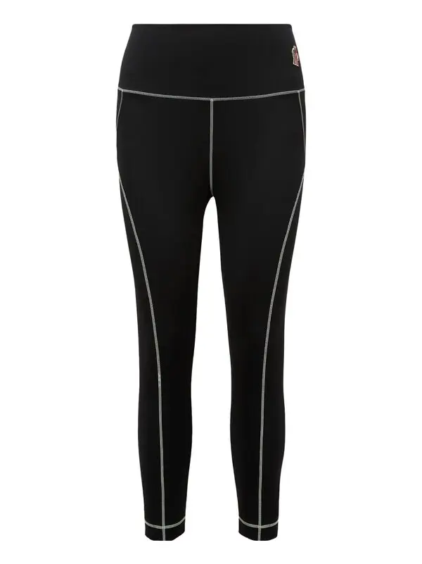 Moncler Logo Detailed Leggings - Black