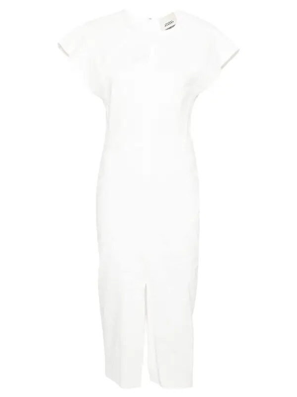 Isabel Marant Étoile Mirna Cap-sleeve Knee-length Dress - White