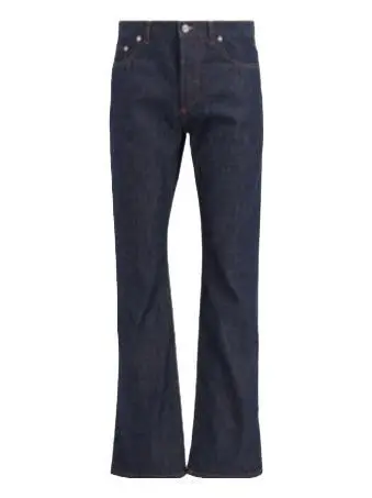 Dior Logo-patch Straight Leg Jeans - Dark Blue