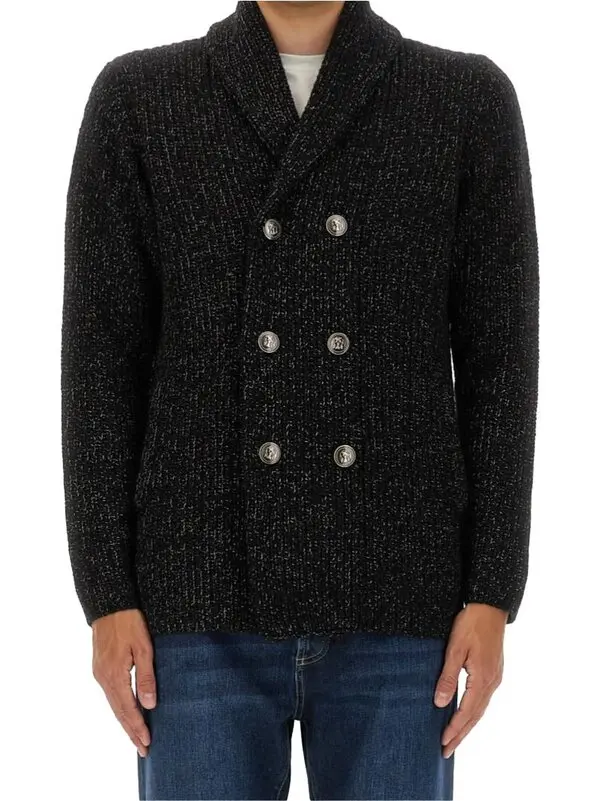 Brunello Cucinelli Long-sleeved Double-breasted Cardigan - Blue