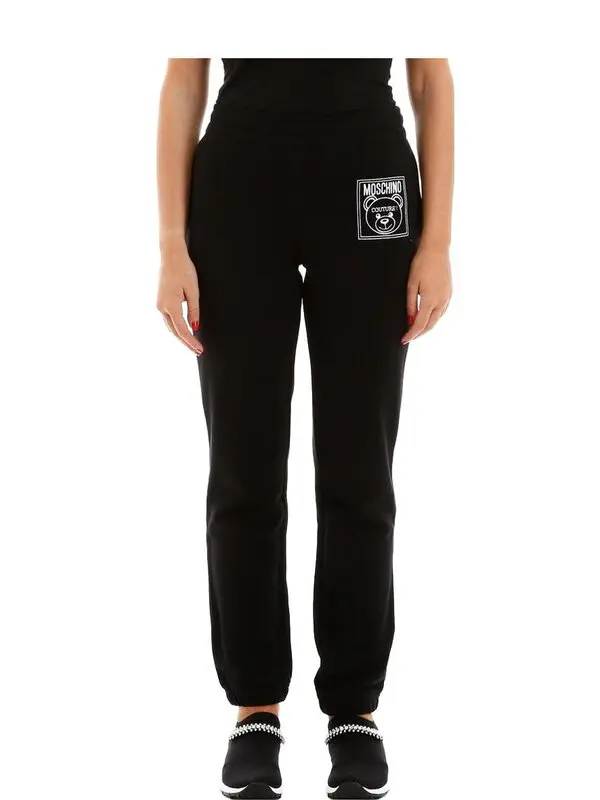 Moschino Teddy Label Casual Sweatpants - Black