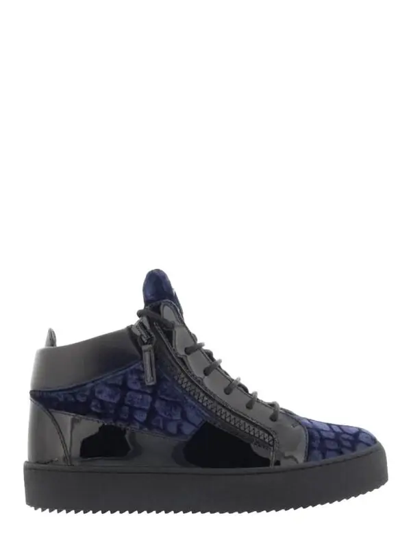 GIUSEPPE ZANOTTI Logo Casual Sneakers - Black