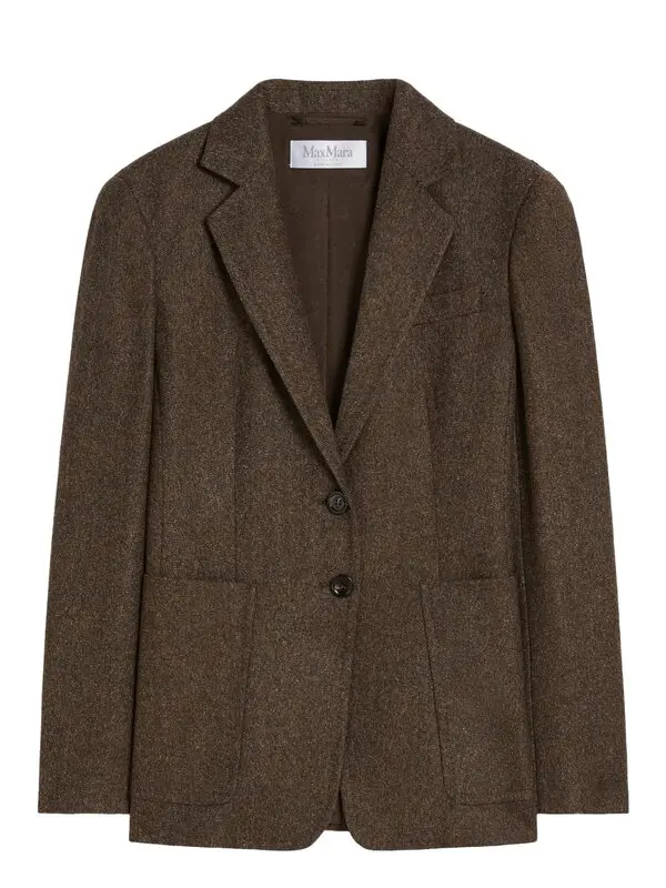 Max Mara Tailored Button-up Jacket - Brown