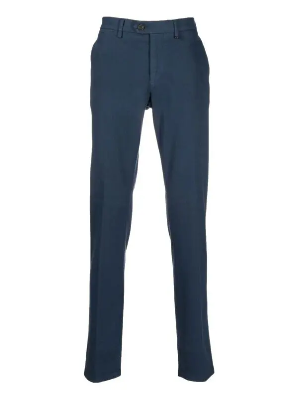 Canali Straight-leg Tailored Trousers - Blue