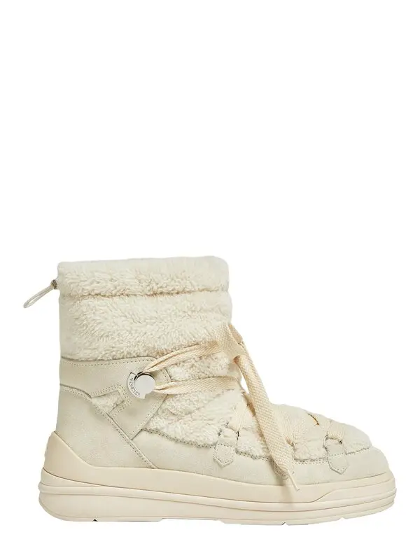 Moncler Lace-up Snow Boots - White