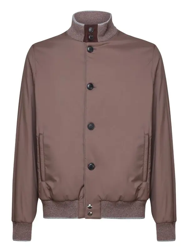 Fedeli Long-sleeved Casual Jacket - Camel