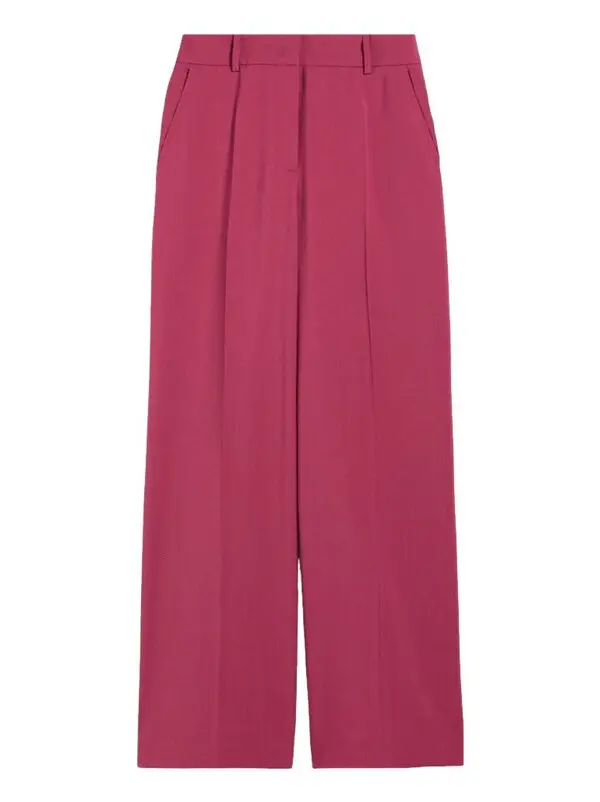 Max Mara High Waist Straight Leg Trousers - Pink