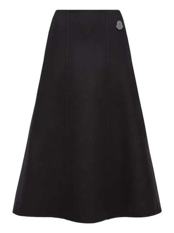 Moncler Jil Sander Flared Midi Skirt - Navy Blue