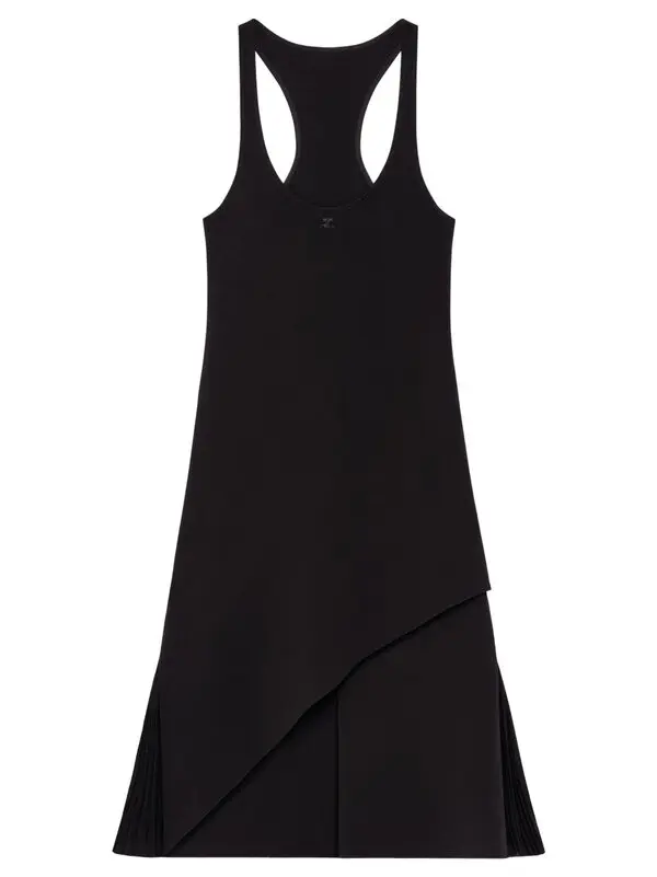 COURREGES Infinity Pleats A-line Dress - Black