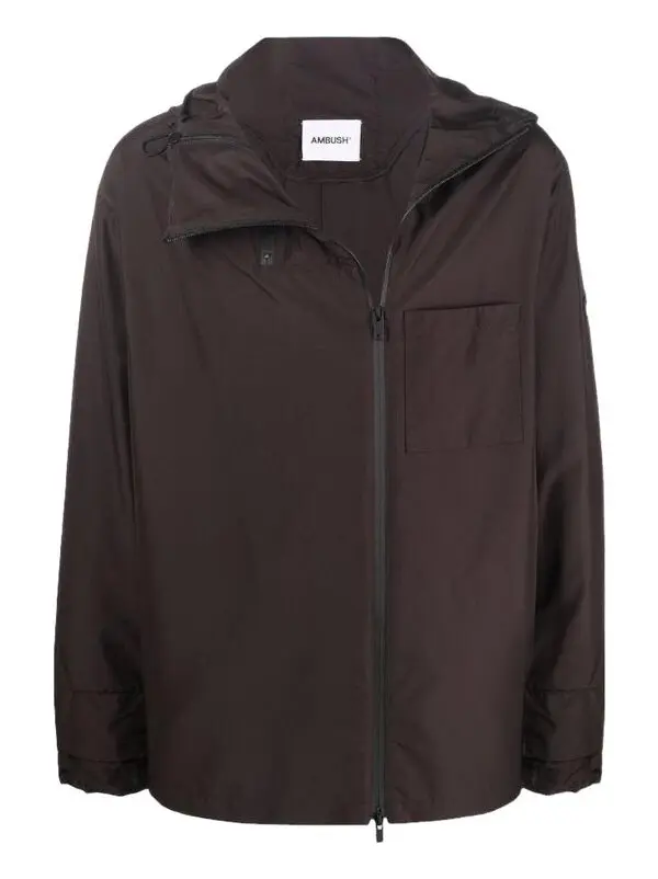 AMBUSH Logo Patch Hooded Jacket - Black