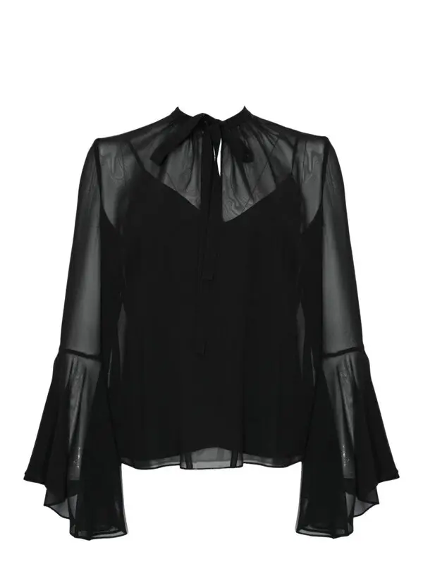 Max Mara Cuba Bow-detail Blouse - Black