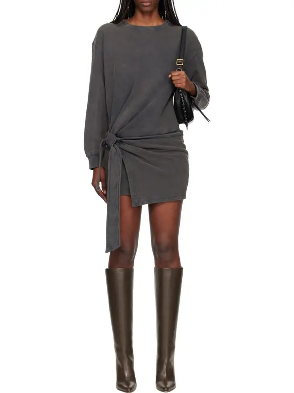 Isabel Marant Étoile Zae Fleece Mini Dress - Black