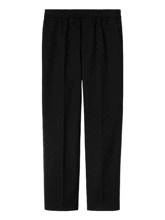 Gucci Monogram Trousers - Black