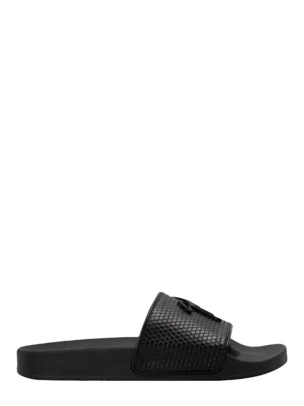 GIUSEPPE ZANOTTI Grain Flip Flops - Black