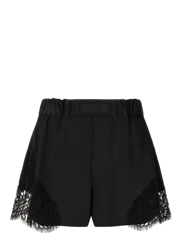 Versace Lace Insert Shorts - Black