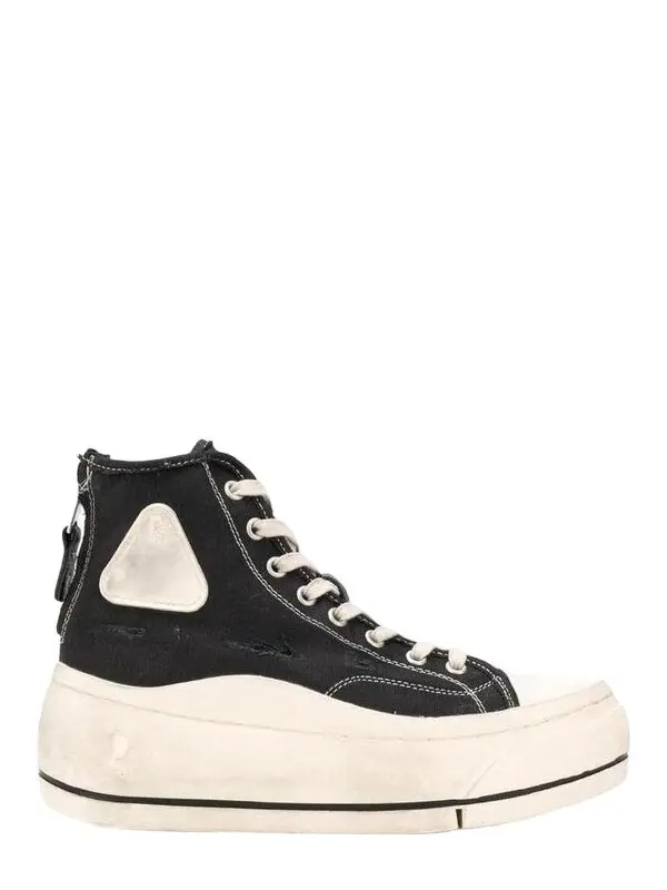 R13 Flatform High-top Sneakers - Black