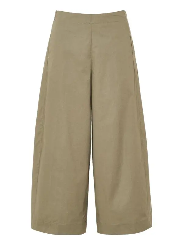 NINE:INTHE:MORNING Wide Leg Casual Pants With Multiple Pockets - Beige