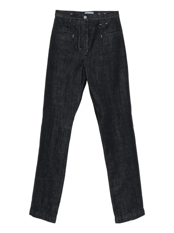 Jacquemus Le De-nimes Norma Cropped Jeans - Black