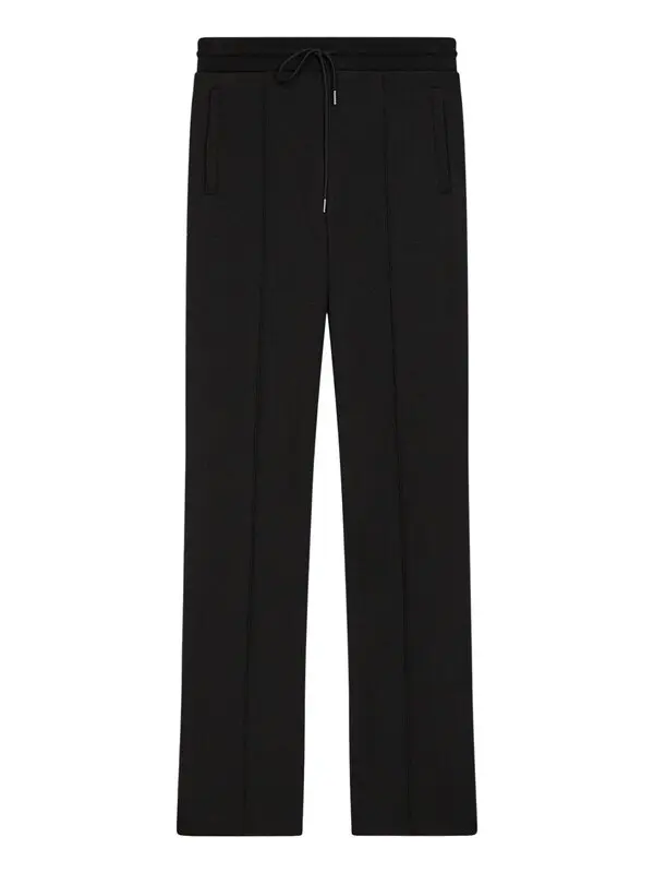 Theory High Waist Drawstring Track Pants - Black