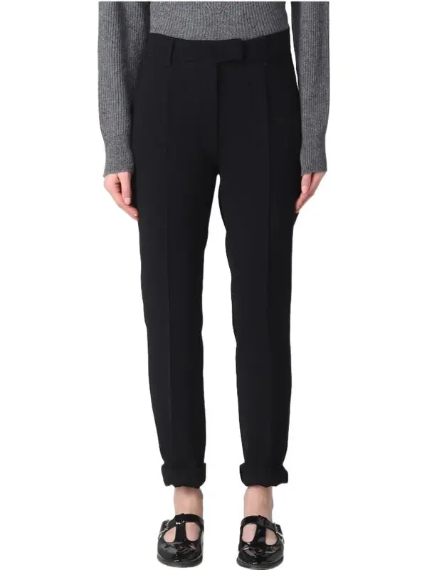 Max Mara Belted Casual Pants - Black