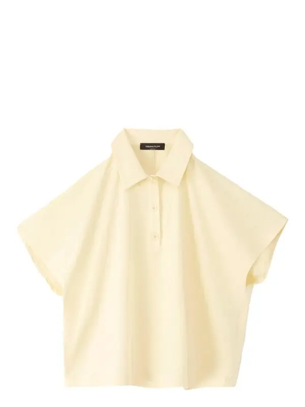 Fabiana Filippi Short Sleeve Collared Polo Shirt - Yellow