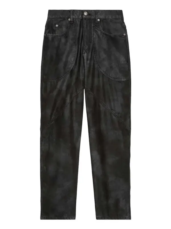 Isabel Marant Étoile Kelvina Faux Leather Trousers - Black