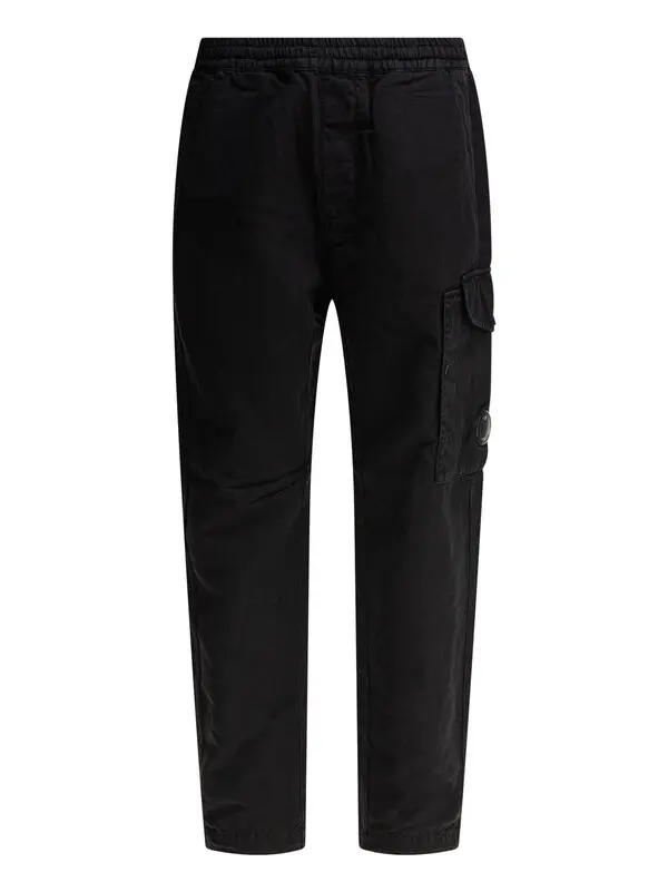 C.P. COMPANY Cargo Pants With Lens Detail - Black