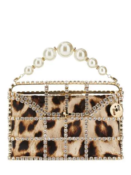Rosantica Embellished Handbag - Nude