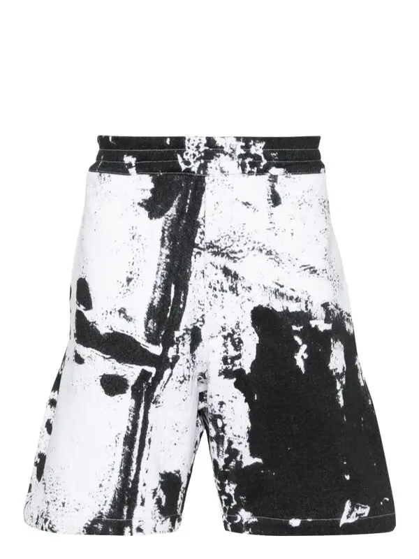 Alexander McQueen Graphic Print Shorts - White