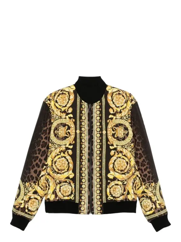 Versace Wild Barocco Reversible Bomber Jacket - Multicolor