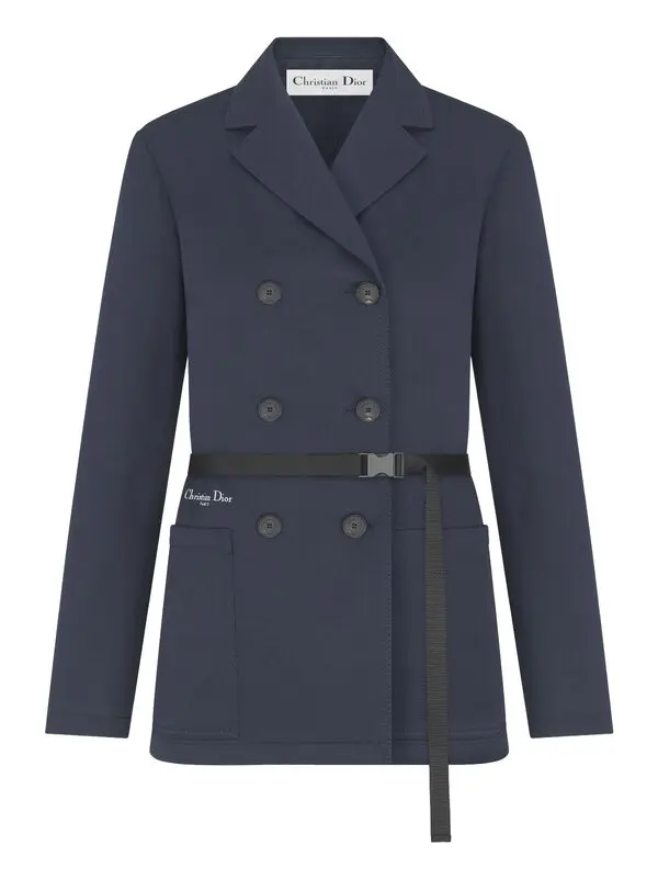 Dior Riviera Fitted Belted Jacket - Black
