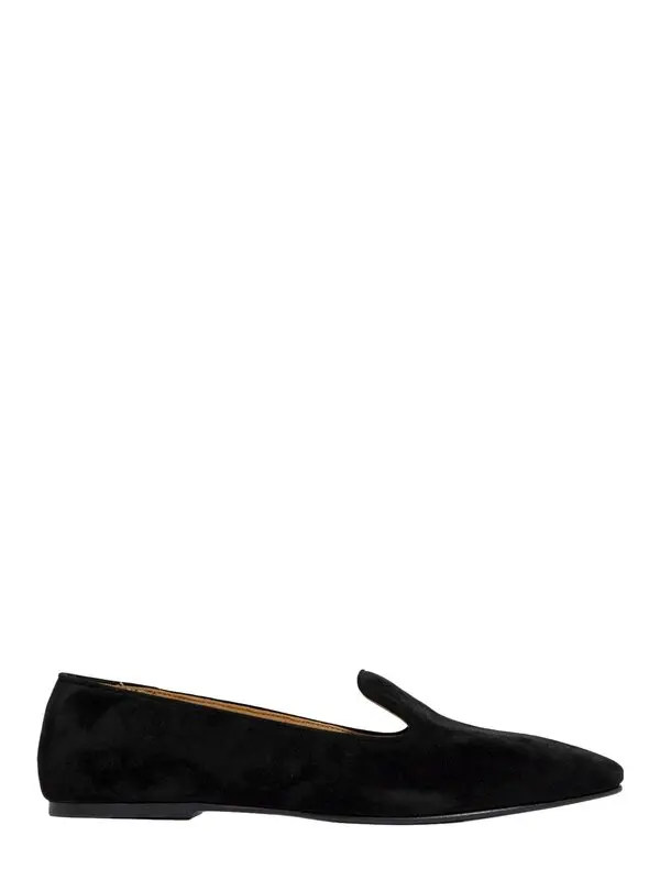 THE ROW Round Toe Slip-on Loafers - Black