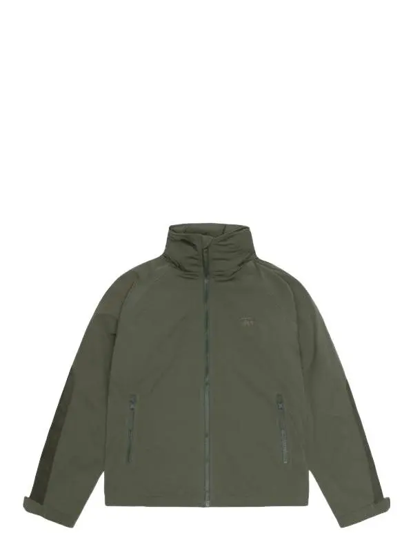 StÜssy Long-sleeved Zip-up Jacket With Logo Detail - Pine