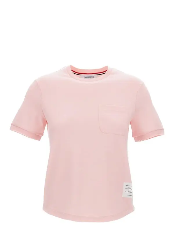 Thom Browne Milano Pocket Crewneck T-shirt - Pink