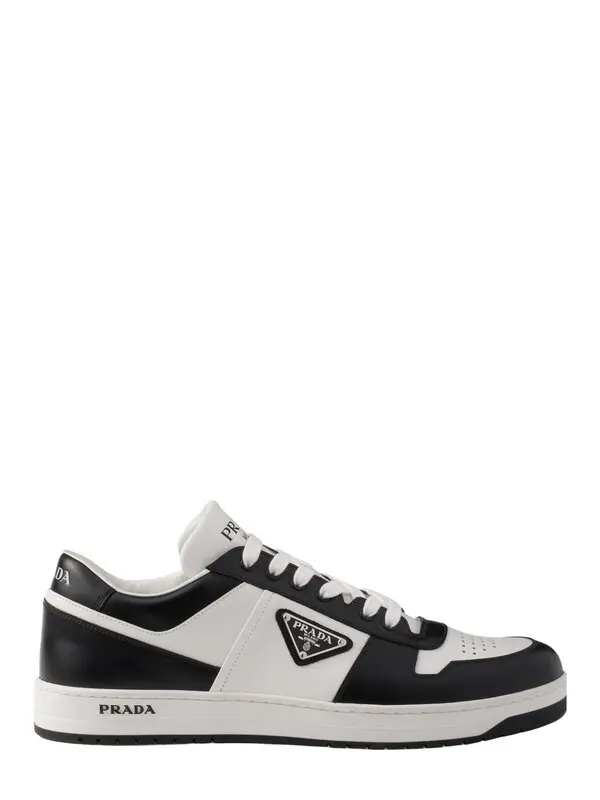 Prada Downtown Lace-up Sneakers - White/black
