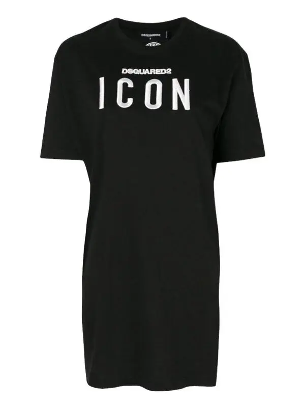 Dsquared2 Icon Logo T-shirt Dress - Black