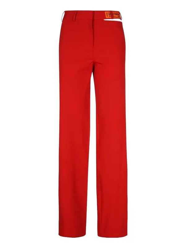 Heron Preston Cut-out Wide Leg Trousers - Red