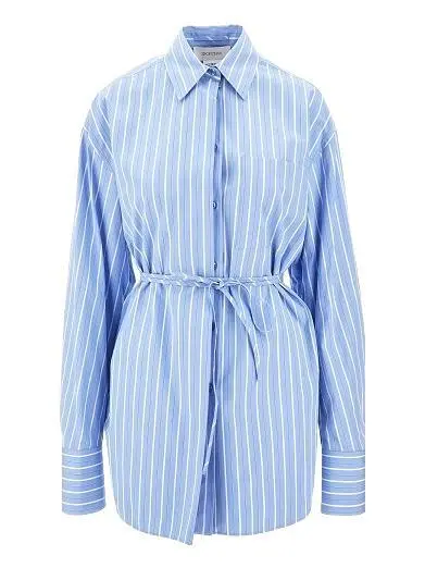 Sportmax Oversized Cotton Tunic - Blue