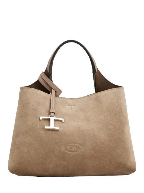 TOD'S Logo Embossed Mini Crossbody Bag - Brown