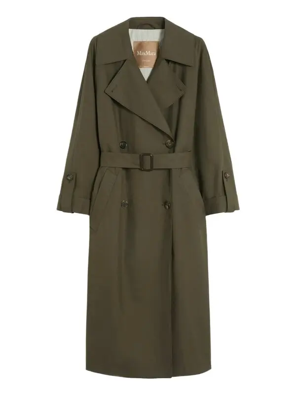 Max Mara Kimono-sleeves Trench Coat - Green