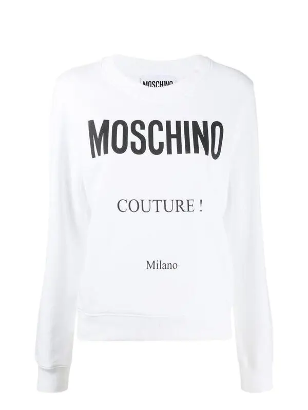 Moschino Logo Sweatshirt - White