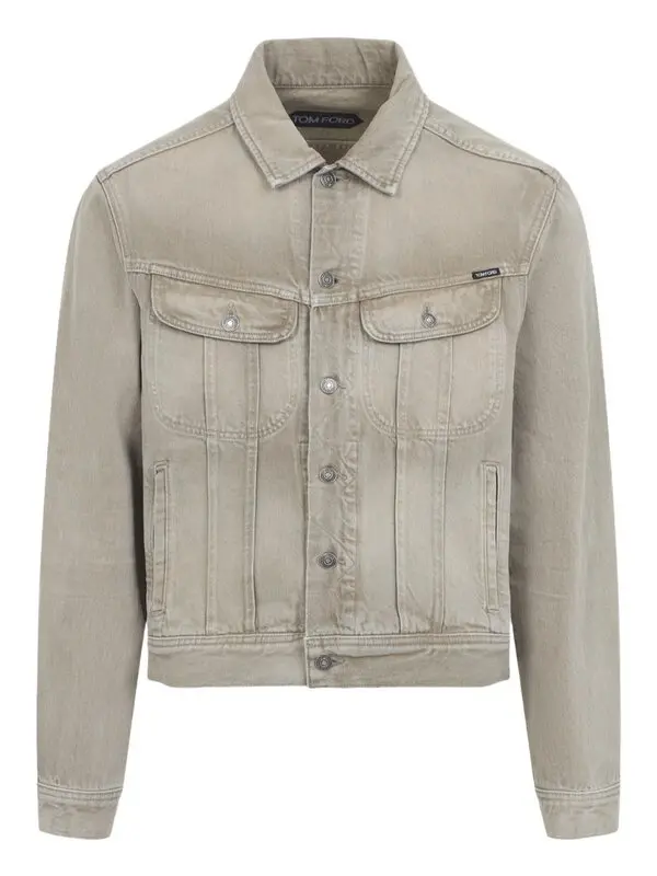 TOM FORD Denim Jacket - Nude