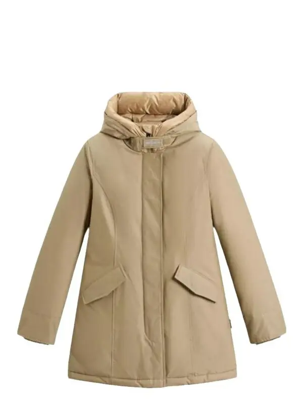 Woolrich Hooded Down Parka - Nude
