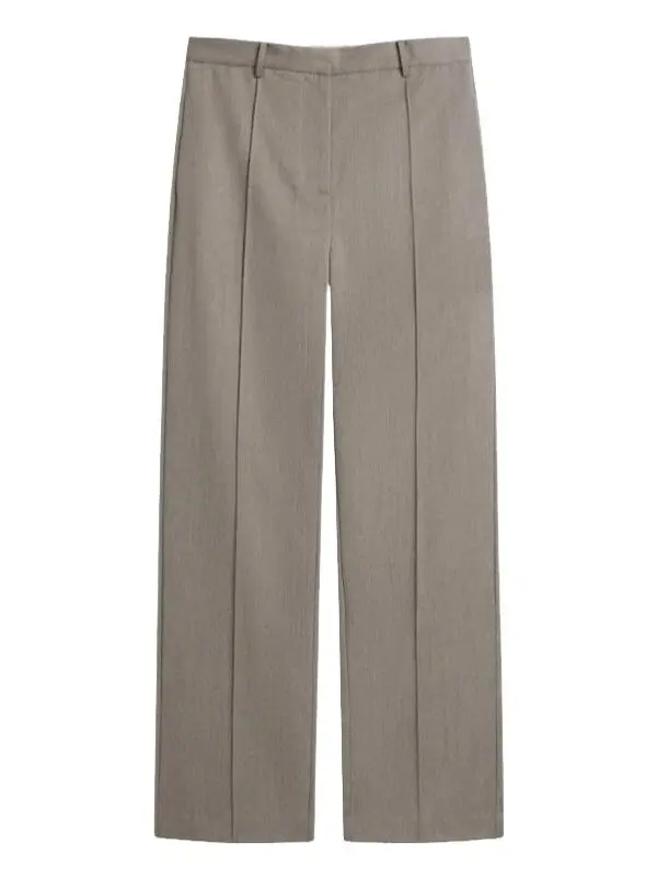 ST. AGNI Slim-fit Tailored Trousers - Gray
