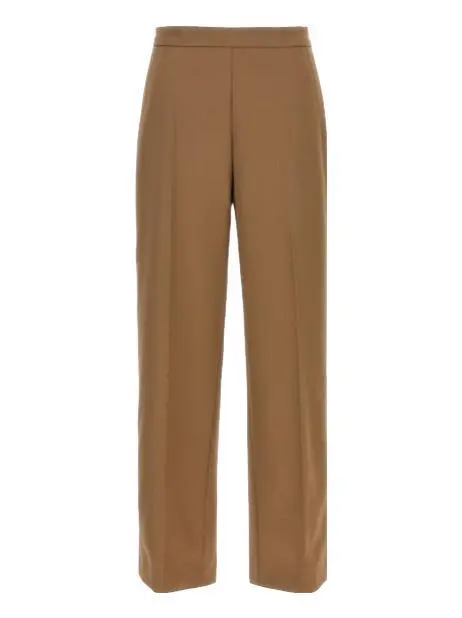 Dries Van Noten Pleated Front Casual Trousers - Brown