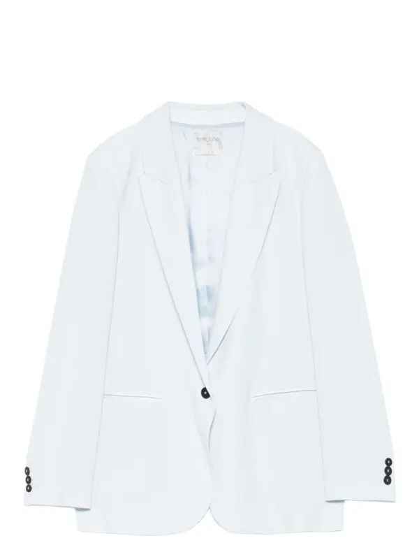 FORTE_FORTE Single-breasted Jacket With Notch Lapel - White