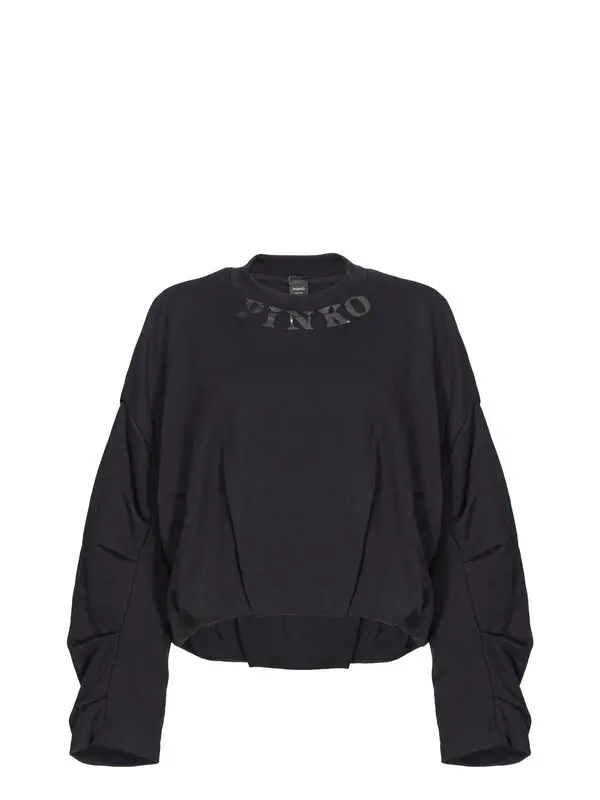 Pinko Logo-print Sweatshirt - Black