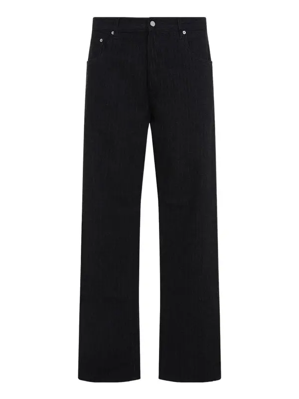 Prada Triangle Logo Jeans - Black